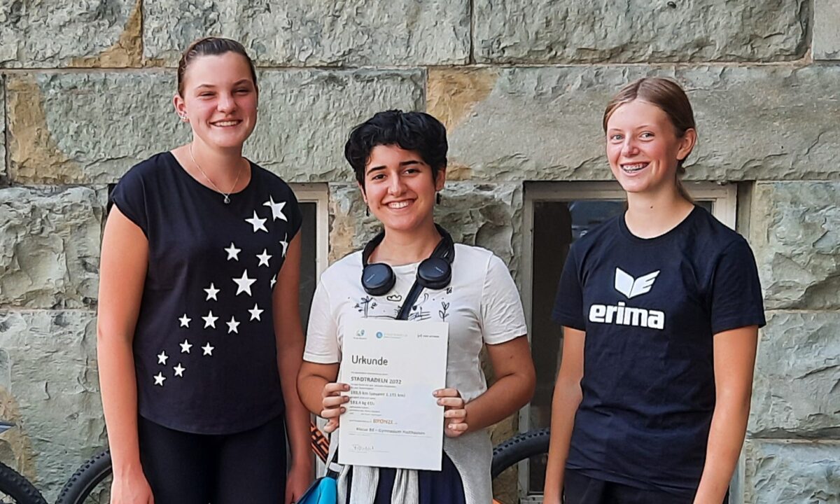 9d gewinnt Bronze beim Stadtradeln 2022 | Gymnasium Holthausen Hattingen